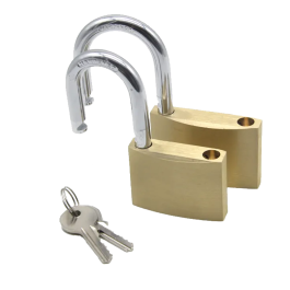 BRASS PADLOCK CARDED