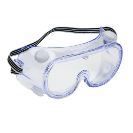 Clear mono goggle indirect vent